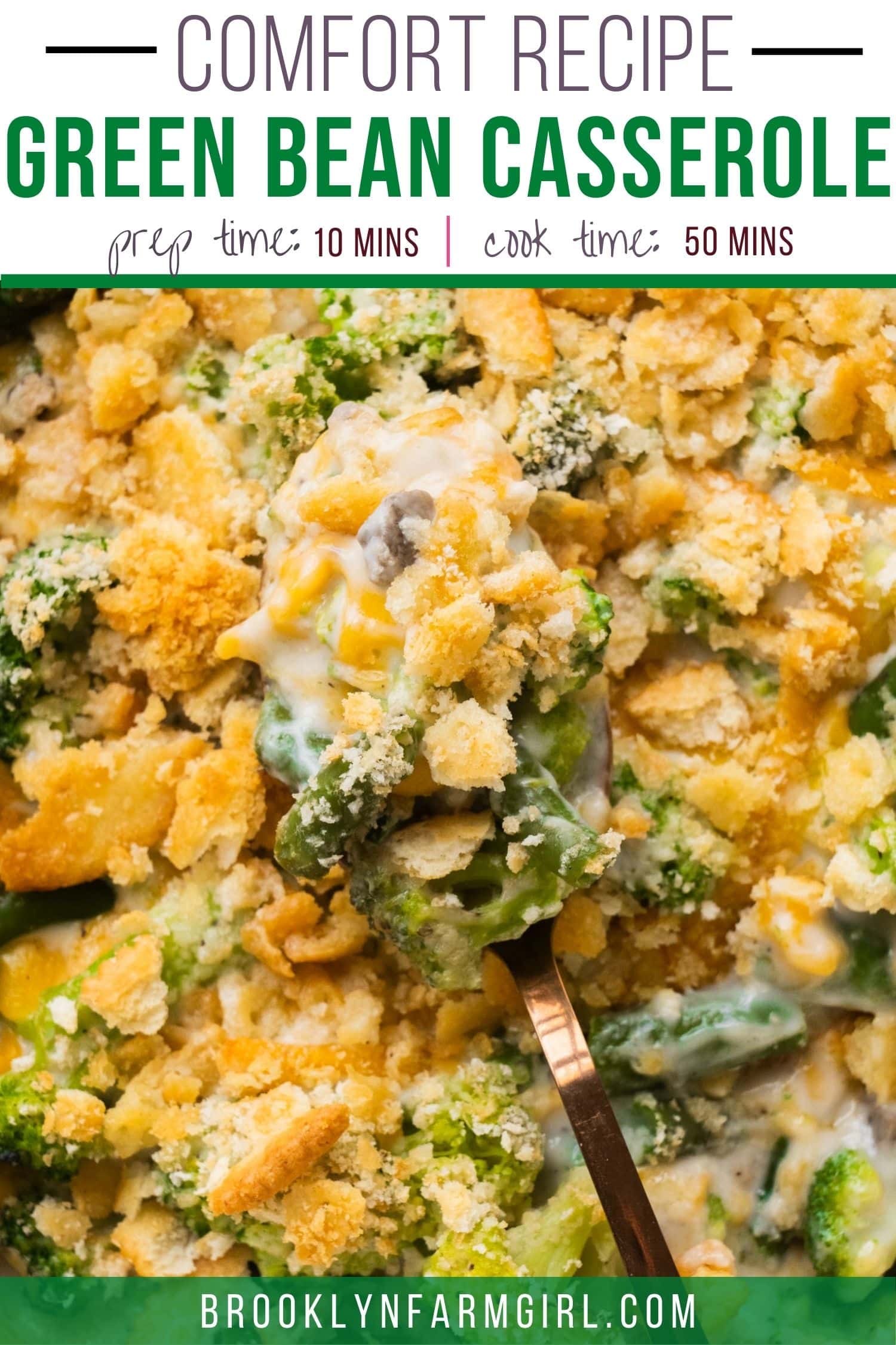 Green Bean Broccoli Casserole (With Frozen Vegetables) - Brooklyn Farm Girl