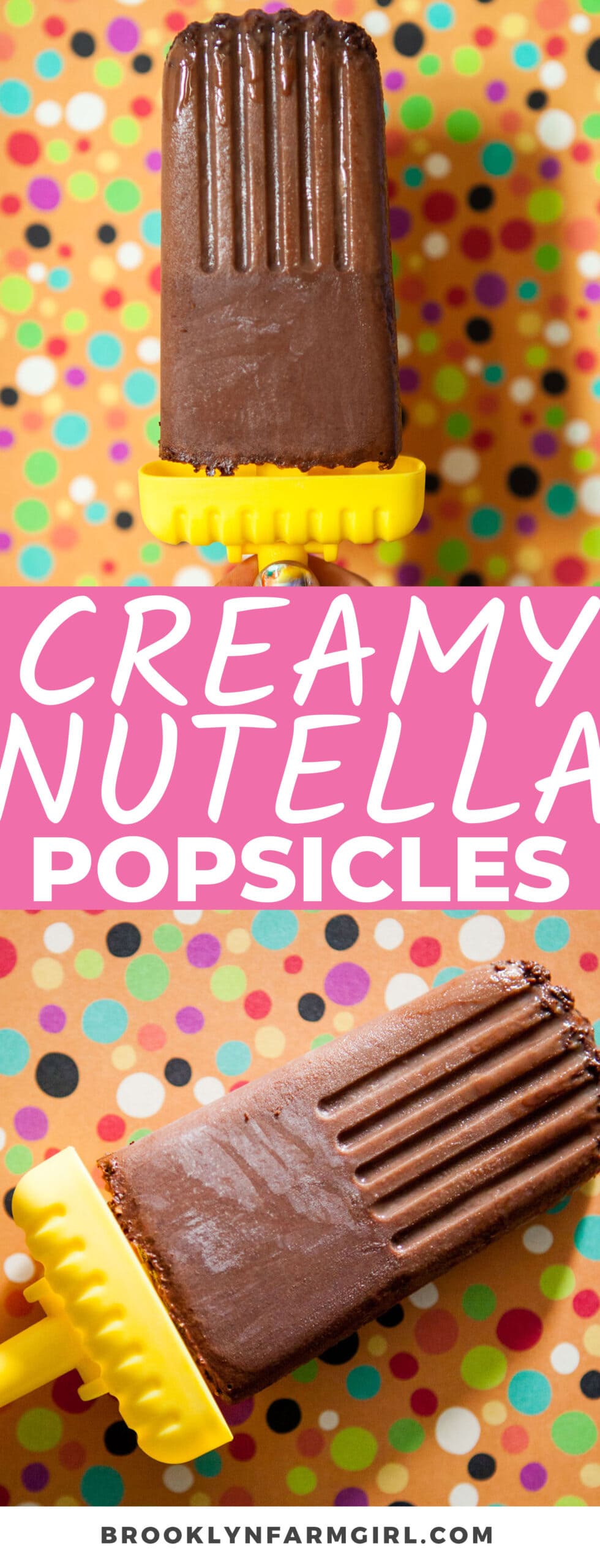 Chocolate Nutella Popsicles - Brooklyn Farm Girl