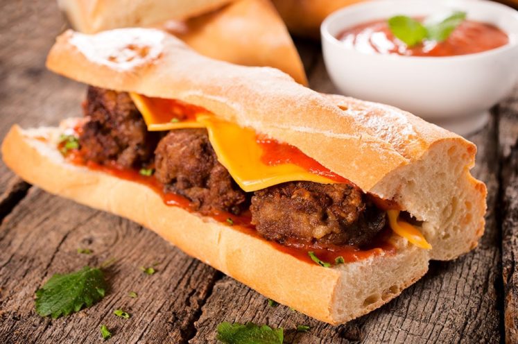 Turkey Kale Meatball Sub - Brooklyn Farm Girl