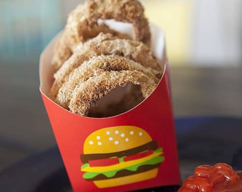 EASY BAKED Onion Rings - Brooklyn Farm Girl