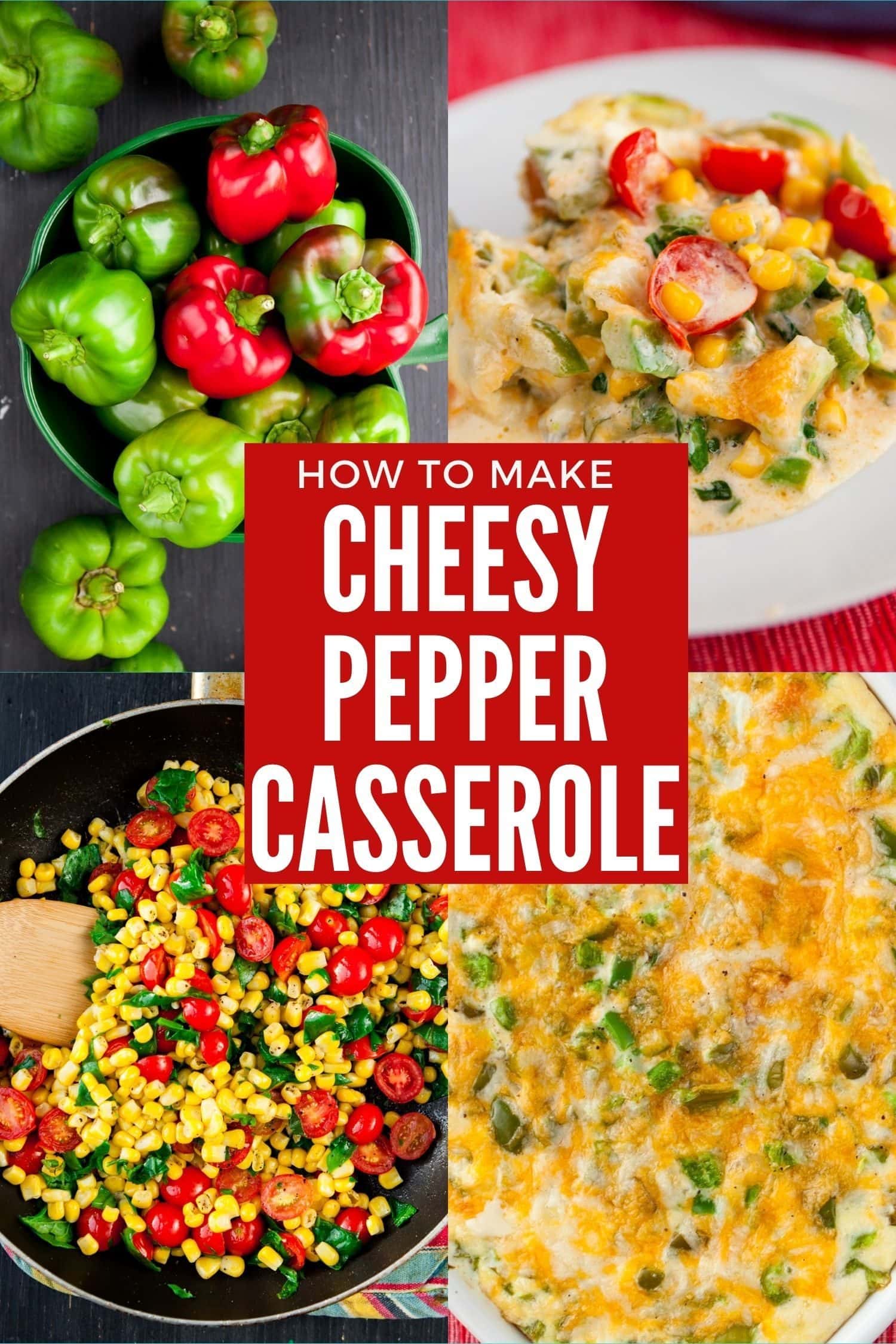 Cheesy Green Pepper Bake - Brooklyn Farm Girl