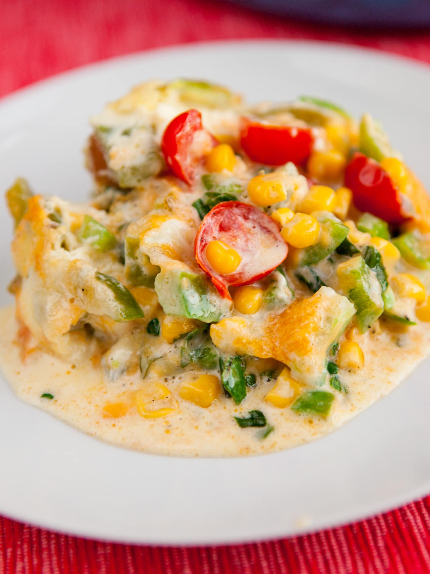 Cheesy Green Pepper Bake - Brooklyn Farm Girl