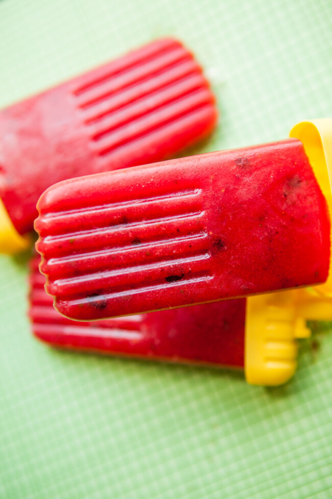 Watermelon Strawberry Lime Popsicles - Brooklyn Farm Girl