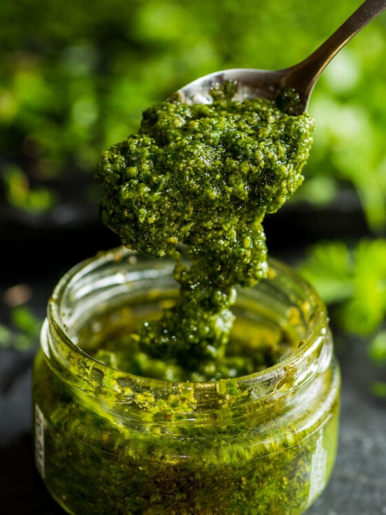 Creamy and Fresh Kale Pesto - Brooklyn Farm Girl