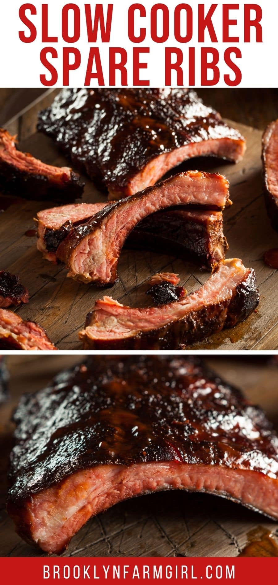 Slow Cooker Spare Ribs - Brooklyn Farm Girl