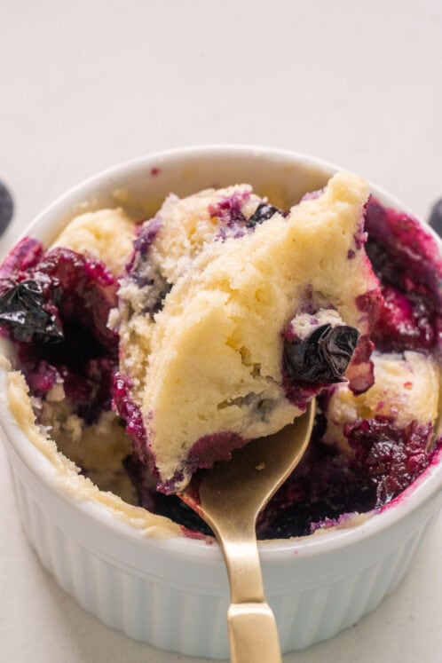 Blueberry Mug Cake - Brooklyn Farm Girl
