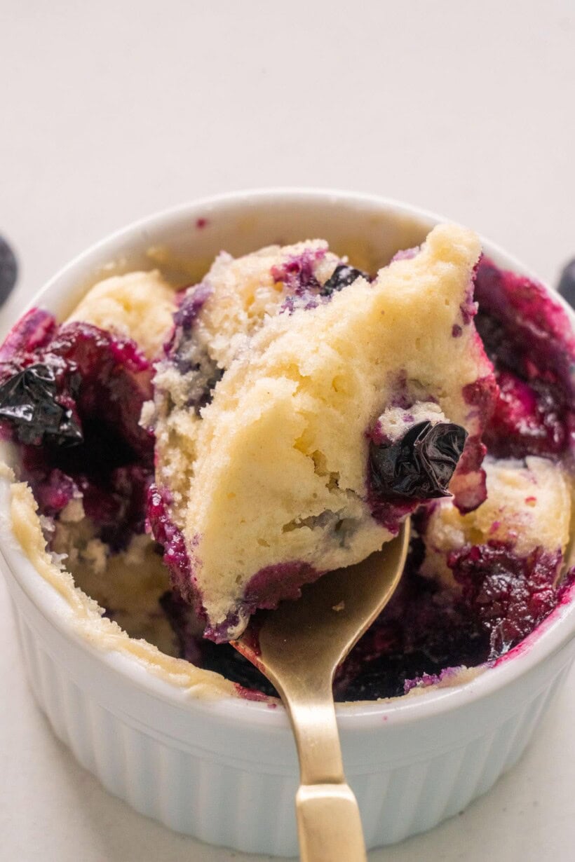 Blueberry Mug Cake - Brooklyn Farm Girl