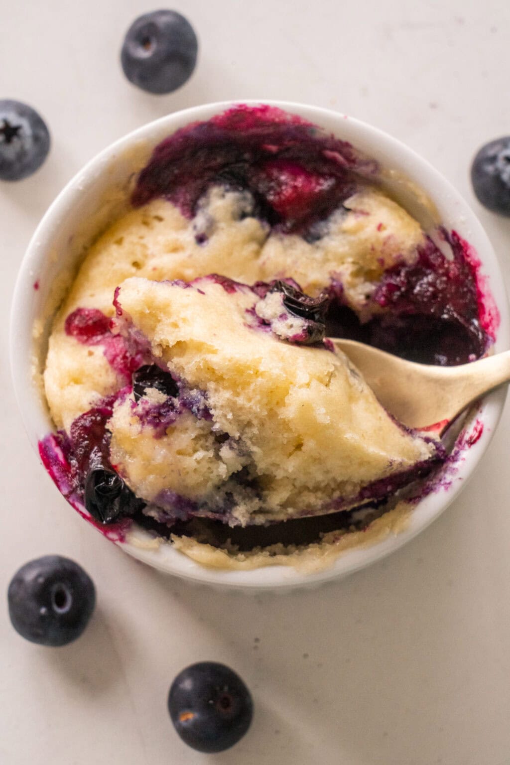 Blueberry Mug Cake - Brooklyn Farm Girl