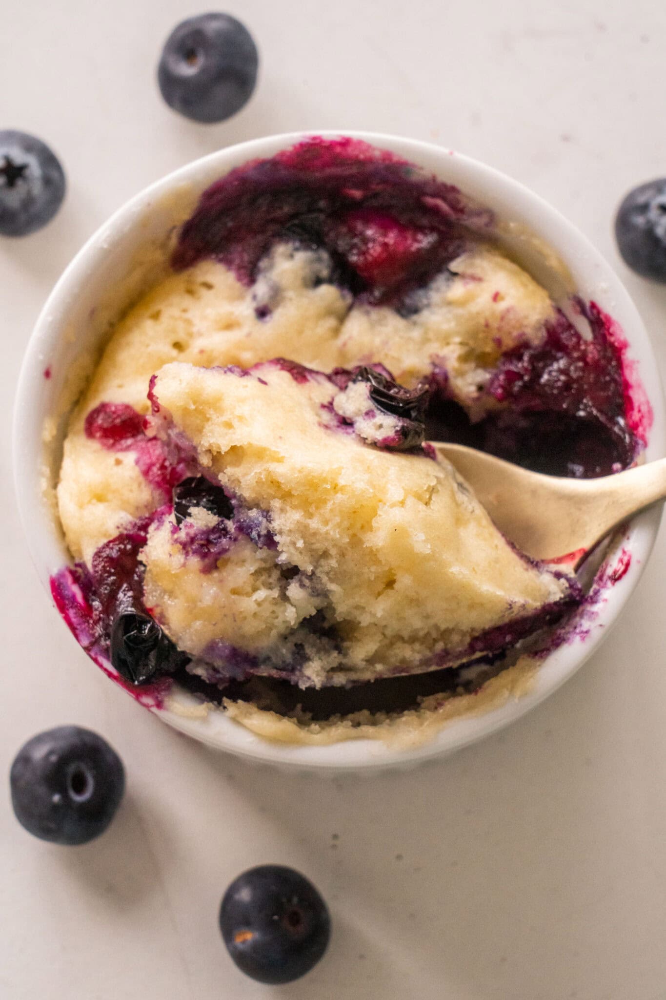 Blueberry Mug Cake - Brooklyn Farm Girl