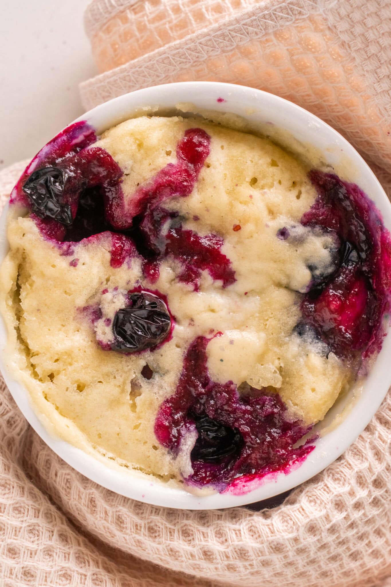 Blueberry Mug Cake - Brooklyn Farm Girl