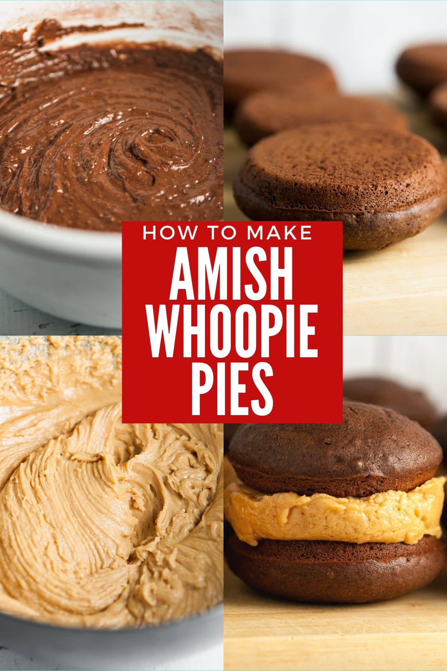 Chocolate Peanut Butter Whoopie Pies - Brooklyn Farm Girl