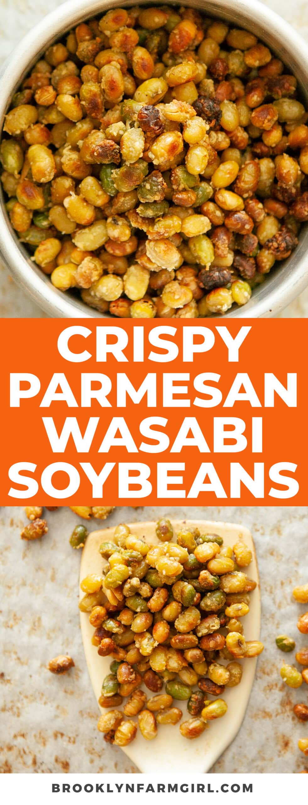 Crispy Wasabi Parmesan Soybeans - Brooklyn Farm Girl