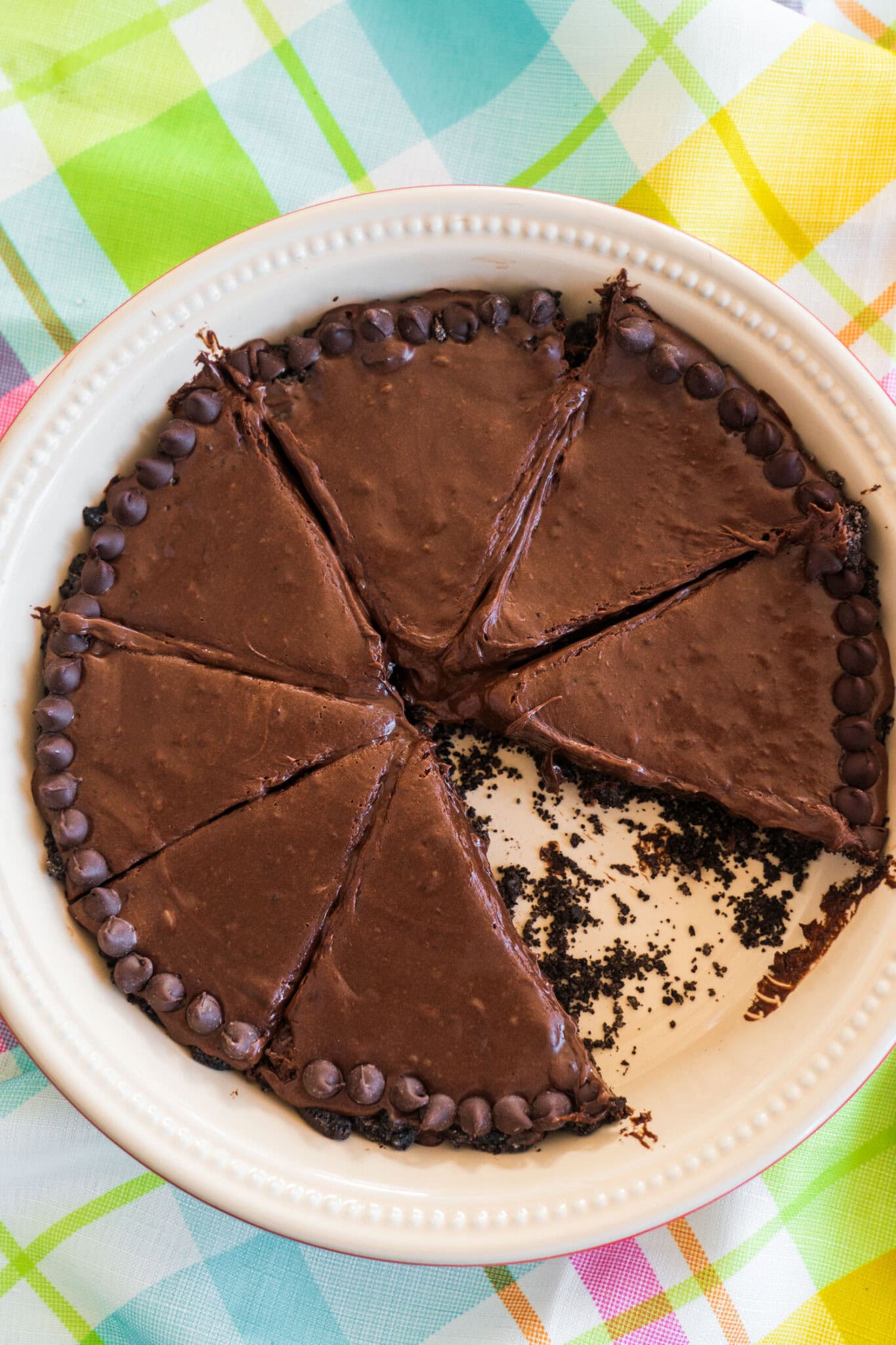 No Bake Chocolate Oreo Pie - Brooklyn Farm Girl