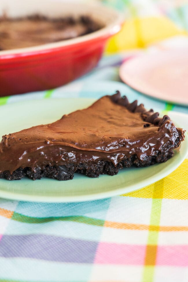 No Bake Chocolate Oreo Pie - Brooklyn Farm Girl