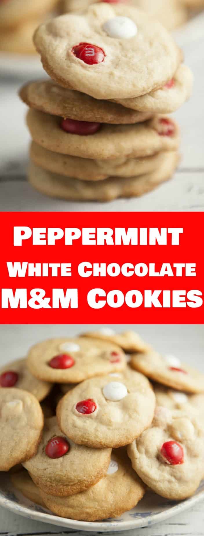 Peppermint M&M Cookies - Brooklyn Farm Girl