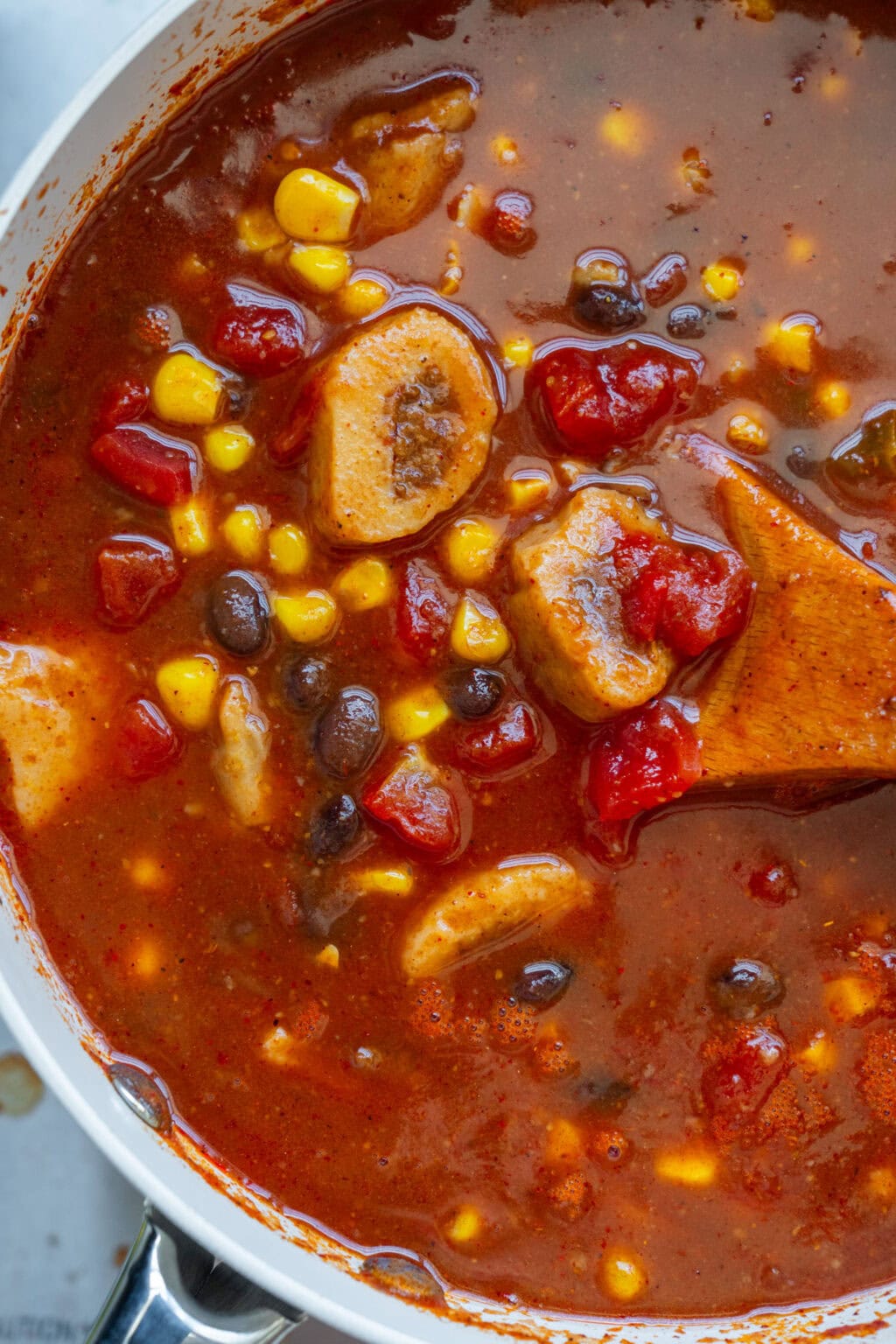 Tamale Soup With Black Beans - Recipe Ready in 20 Minutes