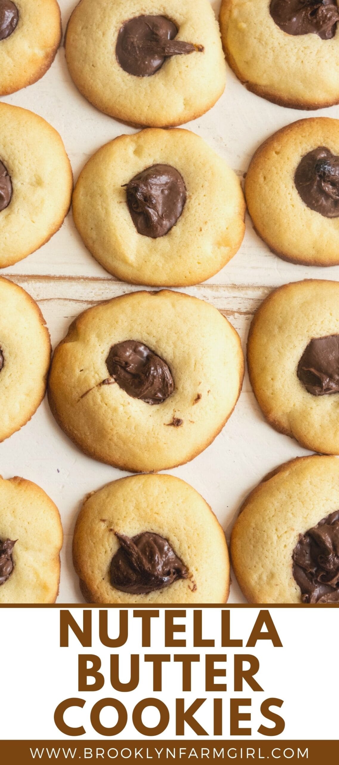 Nutella Butter Cookies - Brooklyn Farm Girl