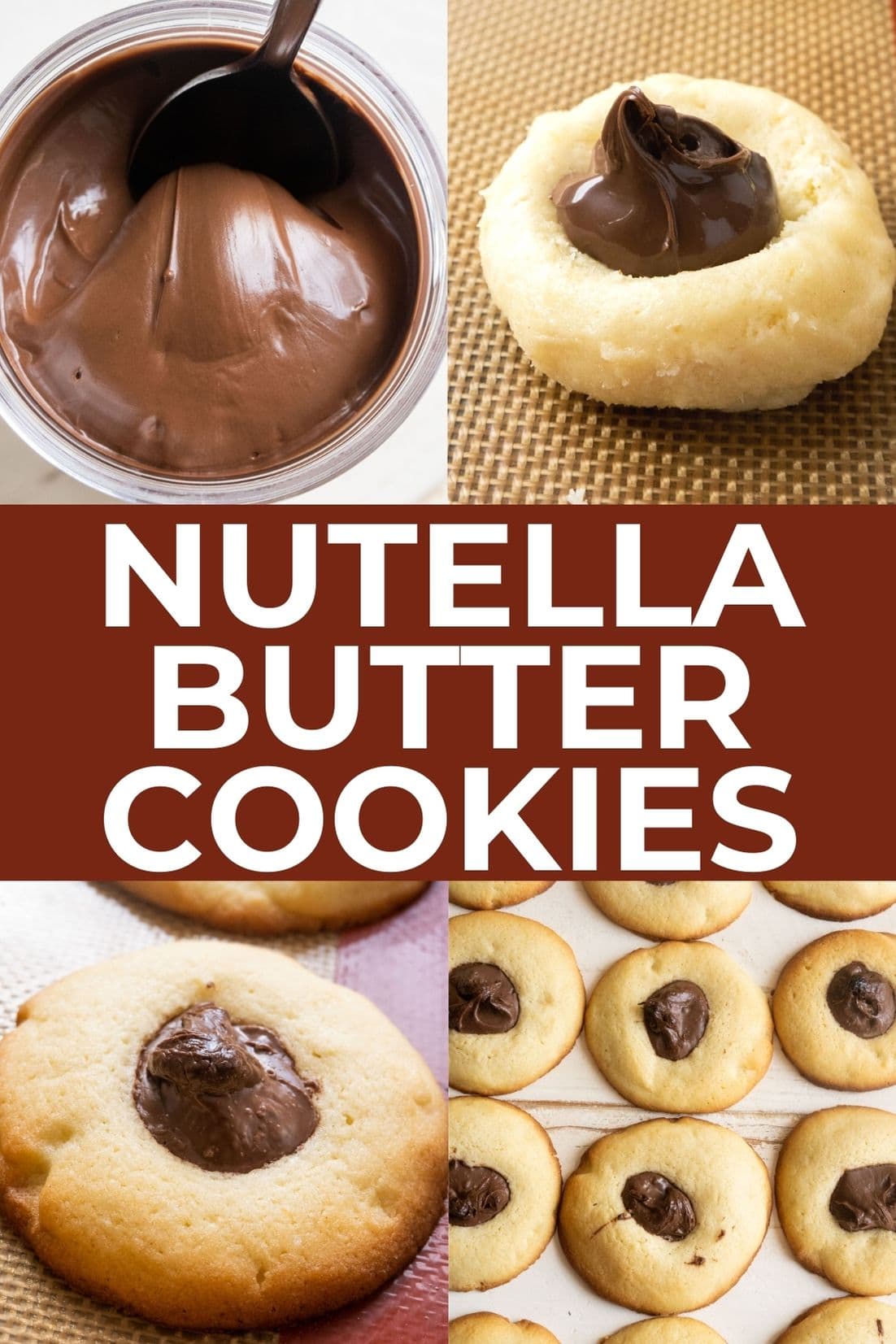 Nutella Butter Cookies - Brooklyn Farm Girl