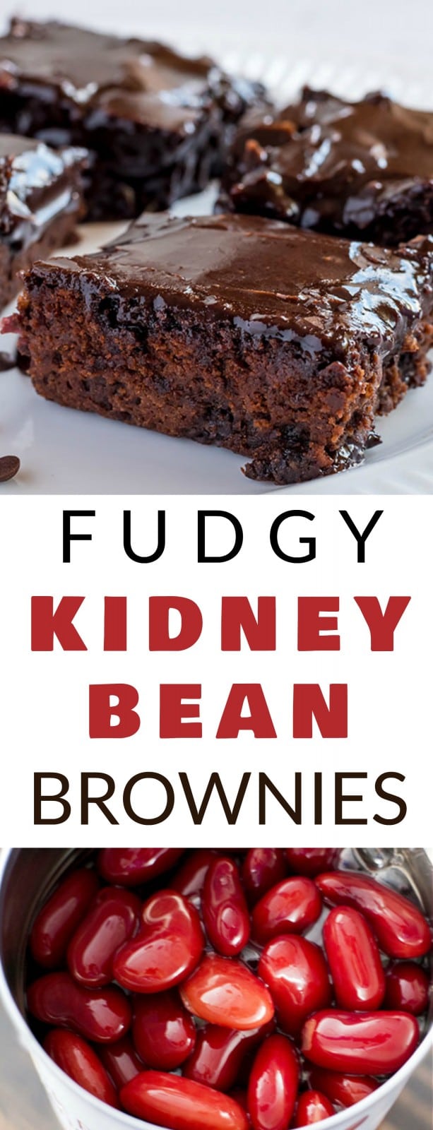 Fudgy Kidney Bean Brownies - Brooklyn Farm Girl