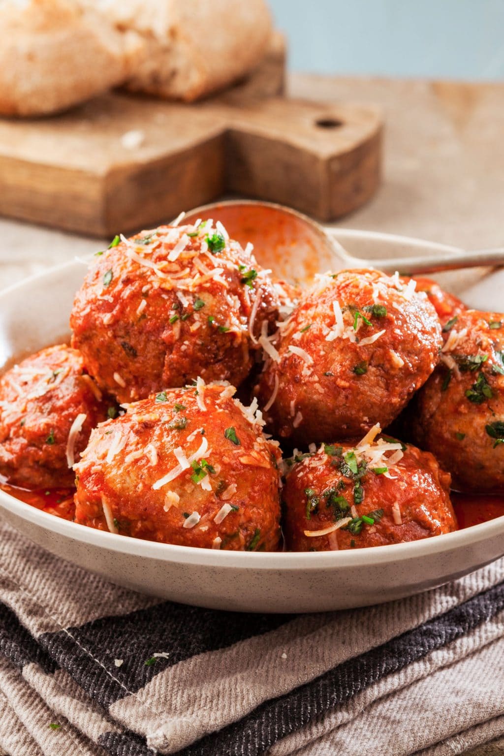 Baked Ground Turkey Meatballs with Kale - Brooklyn Farm Girl