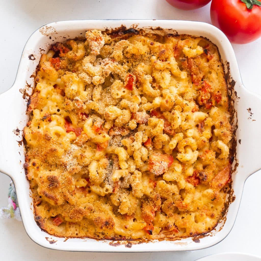 Baked Broccoli Macaroni and Cheese - Brooklyn Farm Girl