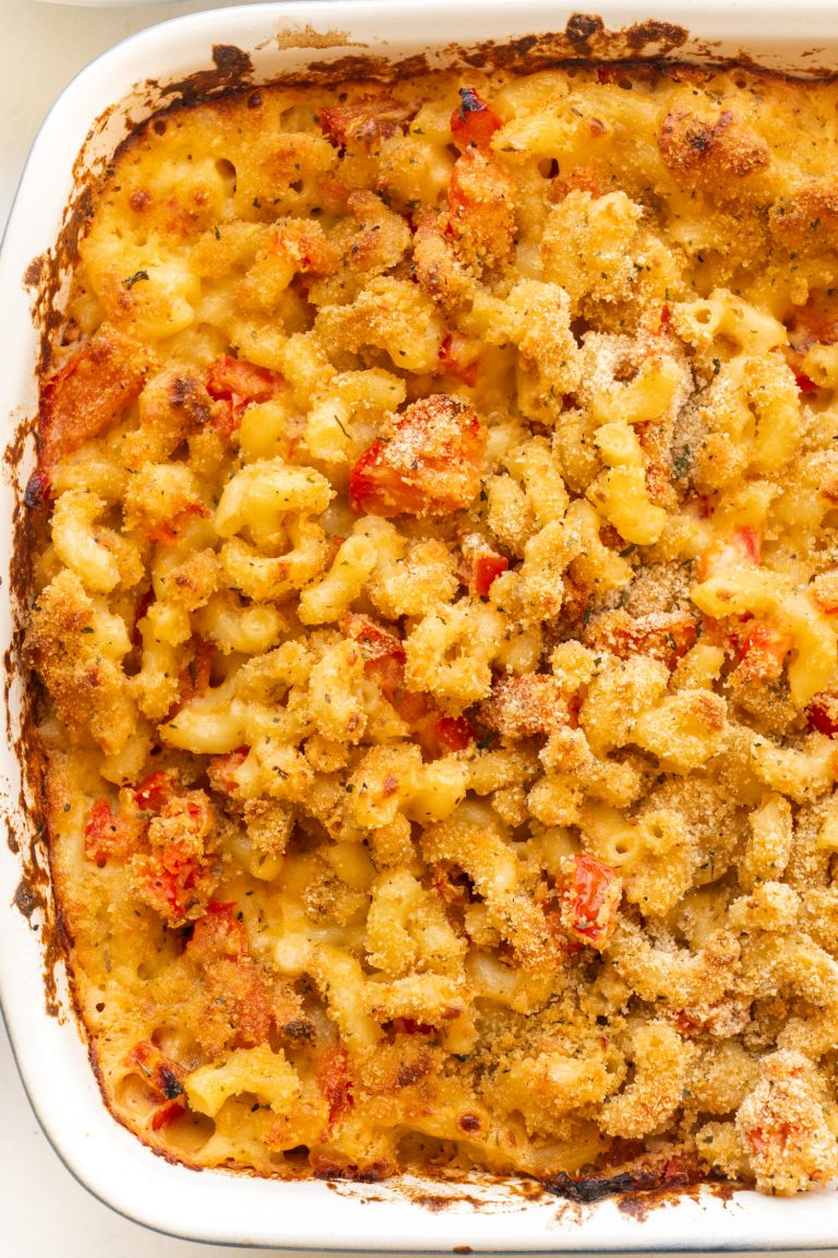 Tomato Macaroni and Cheese - Brooklyn Farm Girl