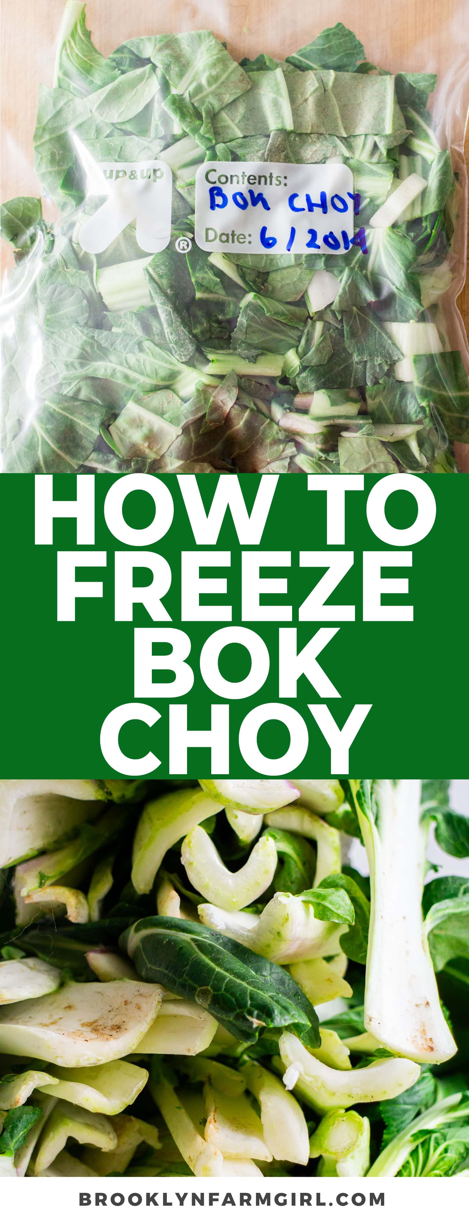 How To Freeze Bok Choy