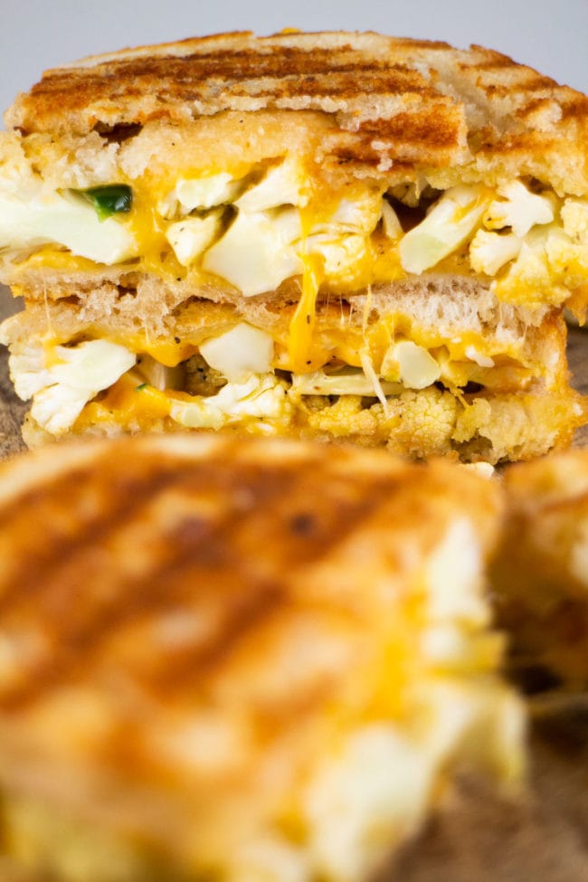 Cauliflower Grilled Cheese Sandwich - Brooklyn Farm Girl