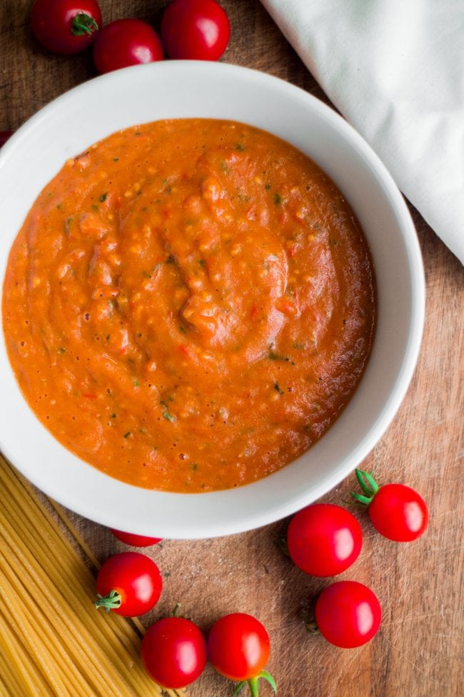 Spicy Tomato Sauce - Brooklyn Farm Girl