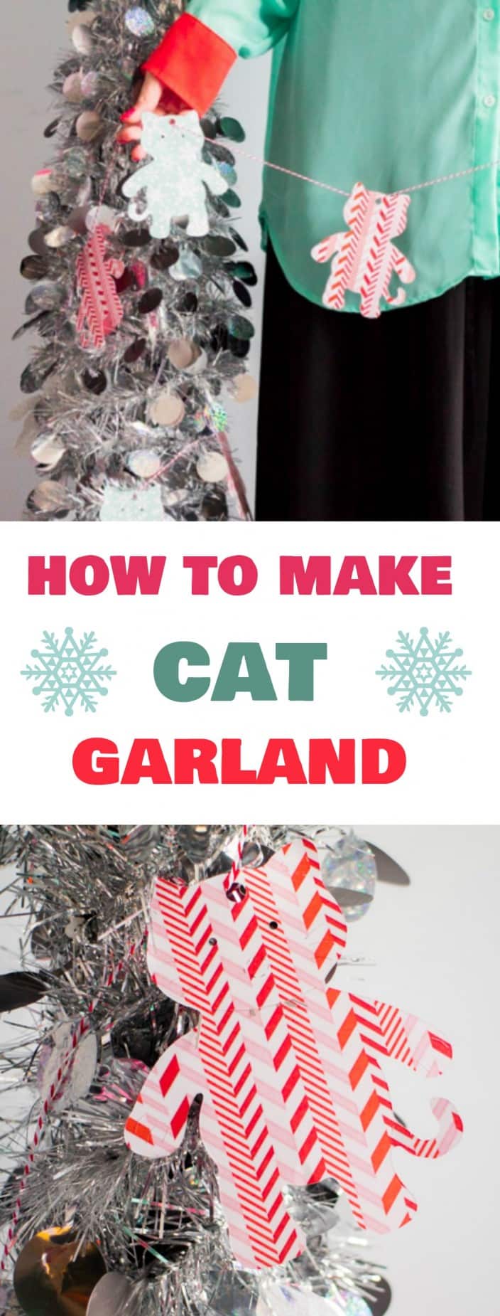 How to Make Holiday Cat Garland - Brooklyn Farm Girl