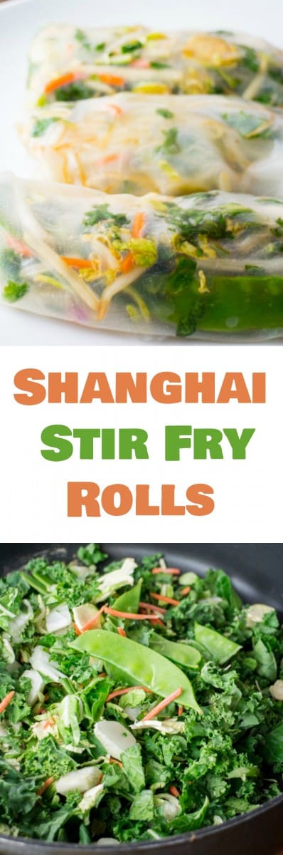 Shanghai Stir Fry Rolls - Healthy, Vegetarian Spring Rolls