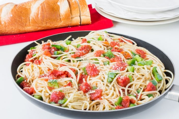 Leftover Spaghetti Skillet - Brooklyn Farm Girl