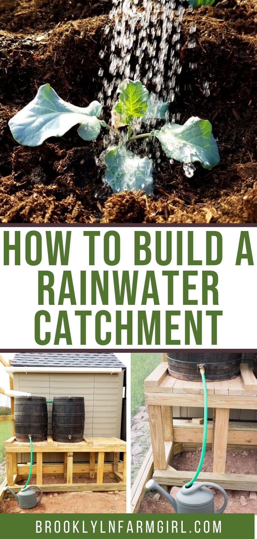 How to Build a Rainwater Catchment On a Shed Roof - Brooklyn Farm Girl
