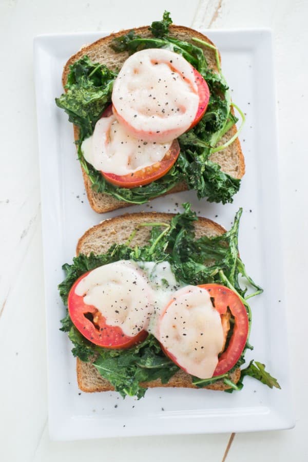 Kale Cheese Sandwich - Brooklyn Farm Girl