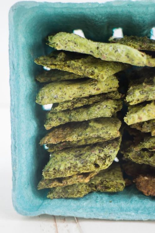 Homemade Kale Crackers - Low Carb Crackers Recipe