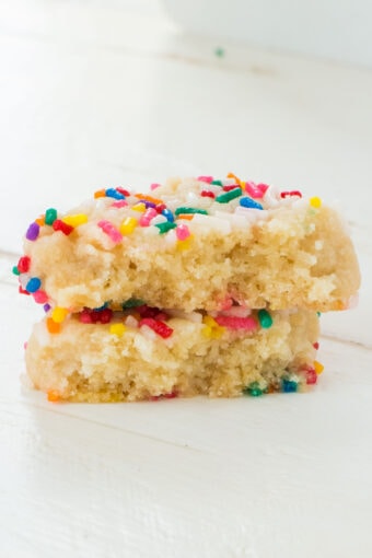 Sprinkled Butter Cookies (melt in your mouth) - Brooklyn Farm Girl