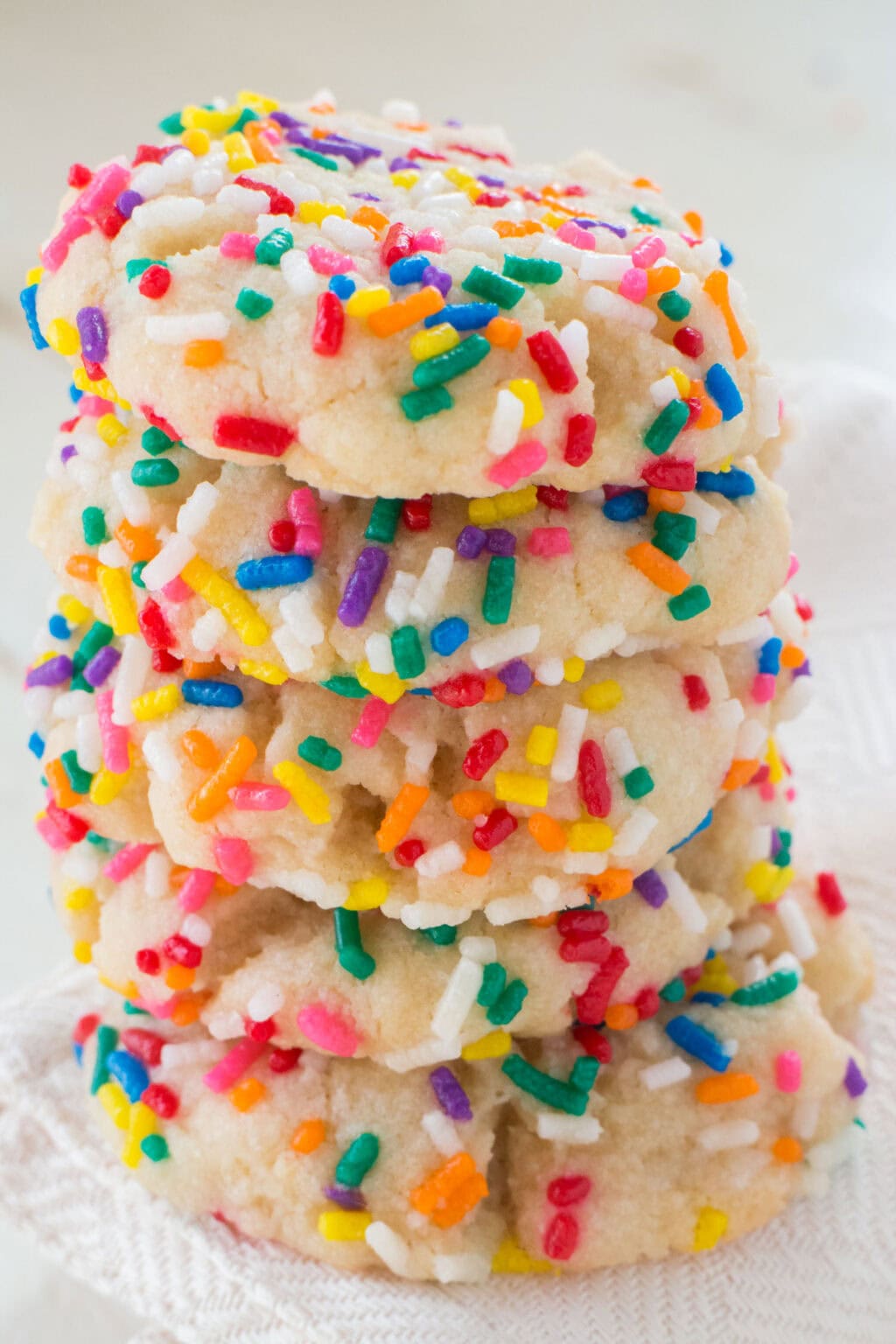 Sprinkled Butter Cookies (melt in your mouth) - Brooklyn Farm Girl