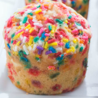 Sprinkle Birthday Cake Muffins - Brooklyn Farm Girl
