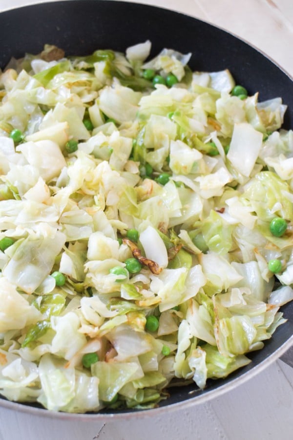 Buttered Rice and Cabbage - Easy Cooked Cabbage Recipe