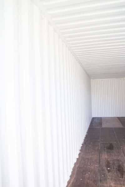 P+M Upstate Adventure: Painting the Interior of the Shipping Container ...