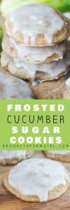 Frosted Cucumber Cookies - Healthy Cucumber Dessert Recipe