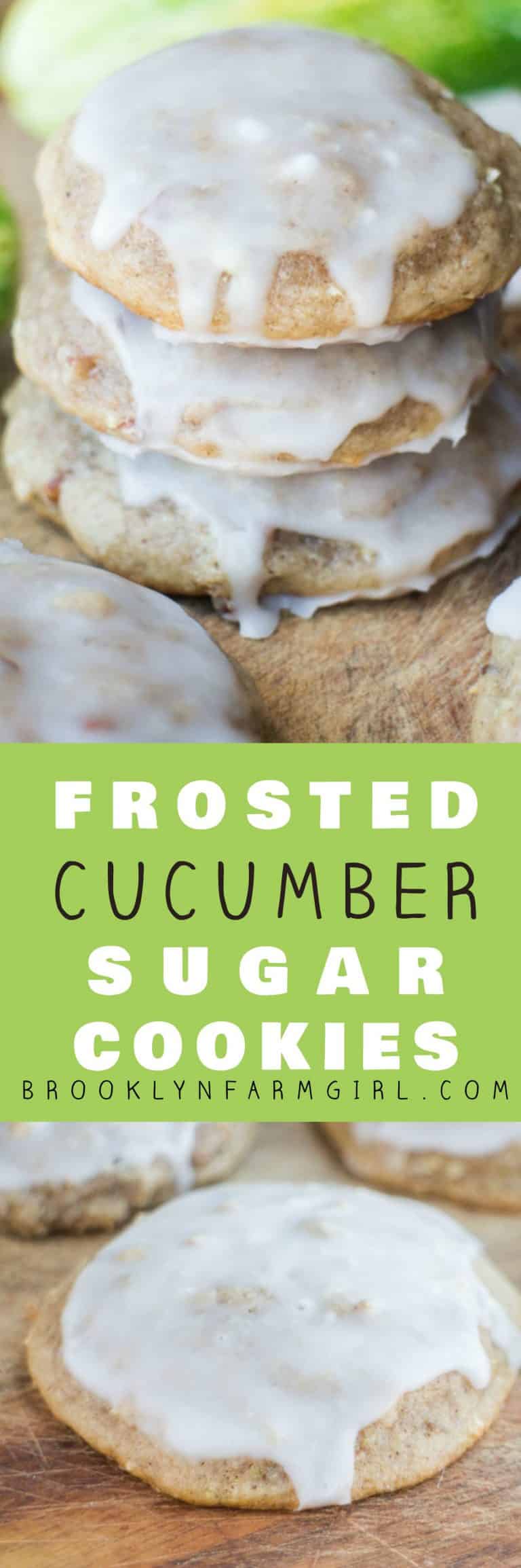 Frosted Cucumber Cookies - Healthy Cucumber Dessert Recipe