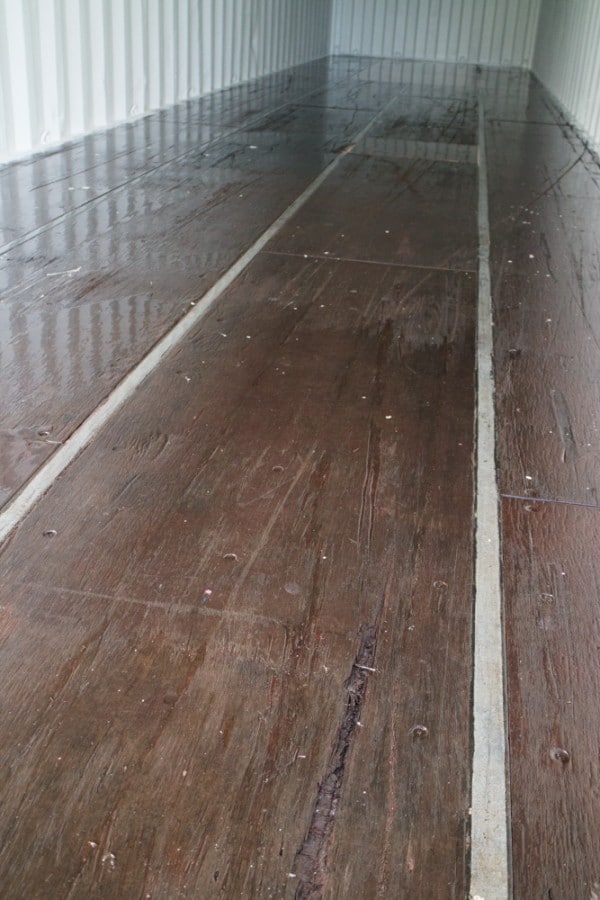 Our New Shipping Container Flooring - Brooklyn Farm Girl
