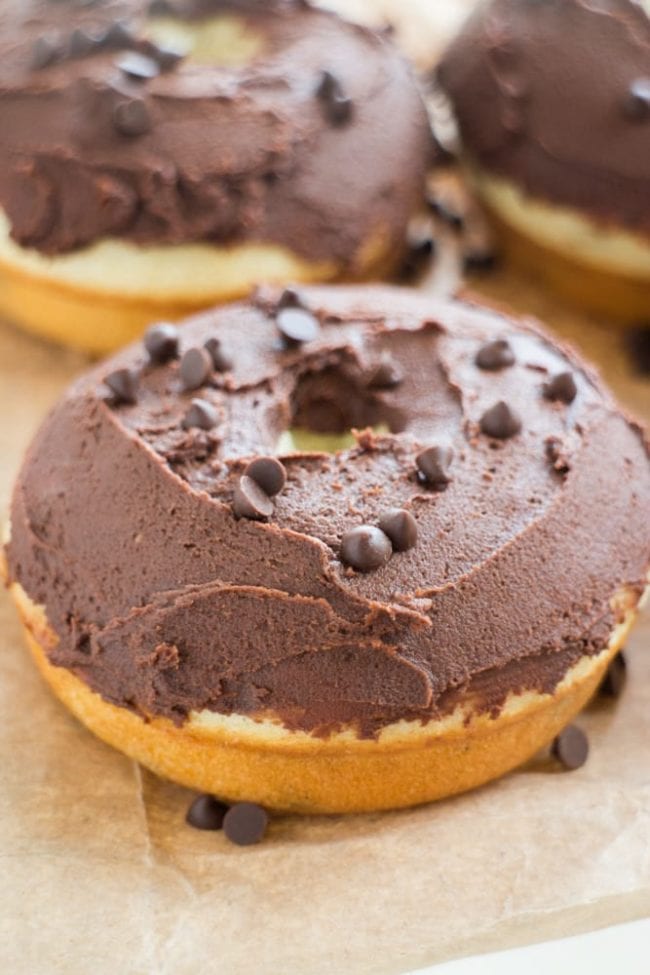 So Fluffy Chocolate Chip Donuts - Brooklyn Farm Girl