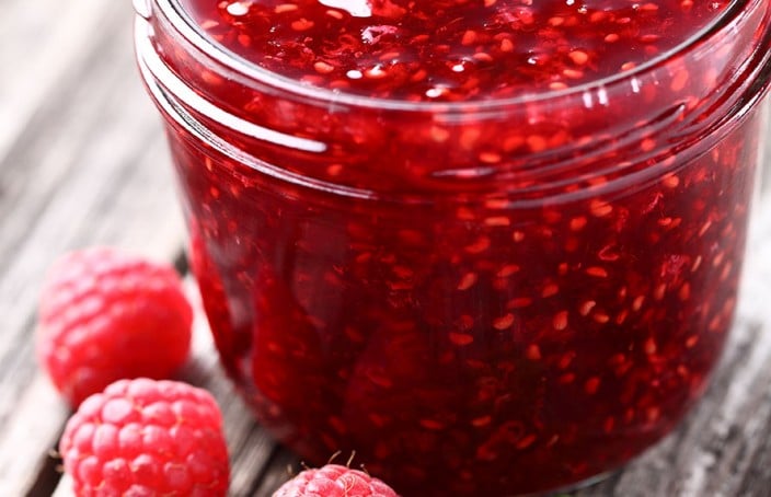 1 Pint 10 Minute Raspberry Jam - Brooklyn Farm Girl
