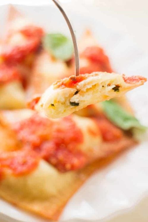 Baked Three Cheese Ravioli - SO EASY TO MAKE!