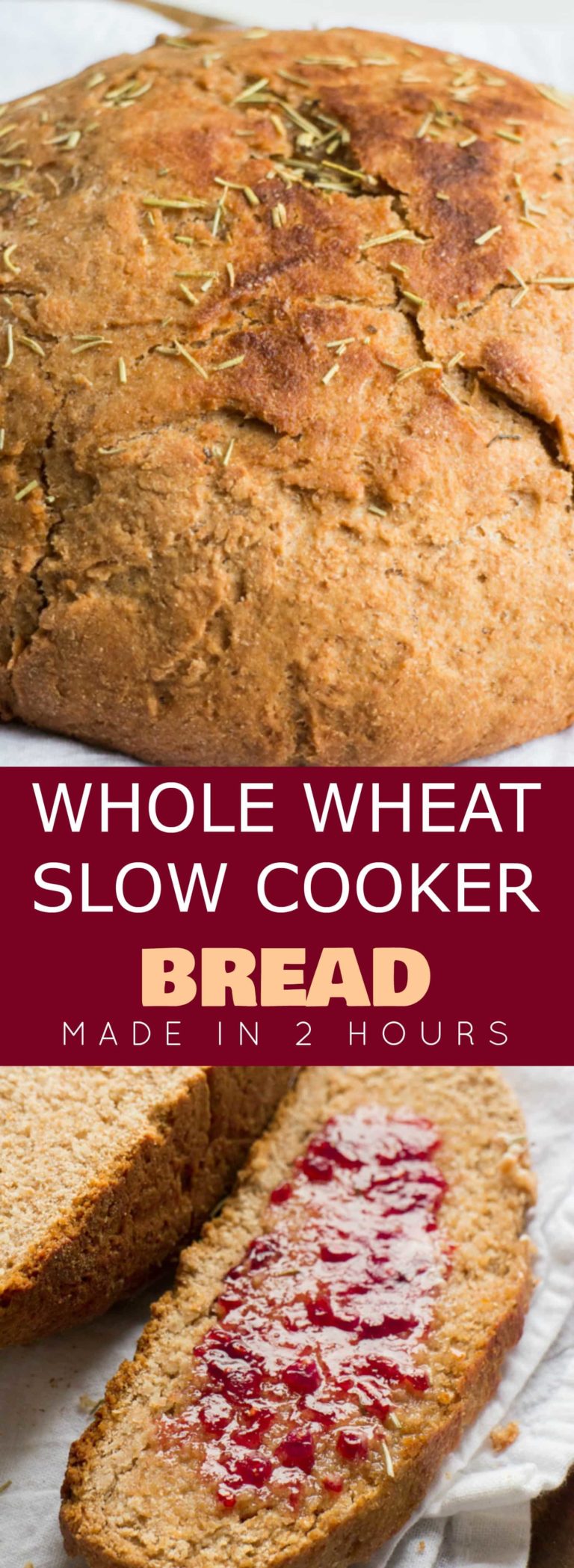 Whole Wheat Slow Cooker Bread - Brooklyn Farm Girl