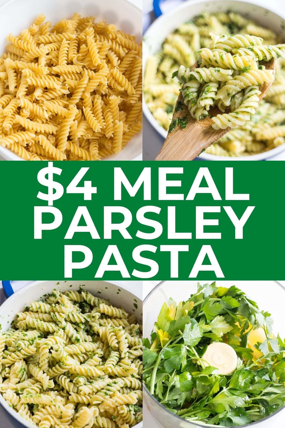 Parsley Pasta with Parmesan - Easy Recipes Under $5