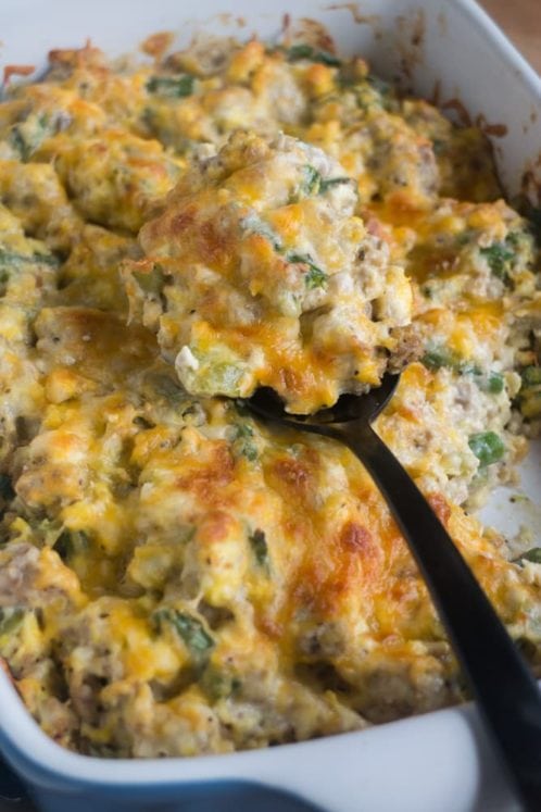 Scrambled Egg Ground Beef Casserole (Breakfast or Dinner) - Brooklyn ...