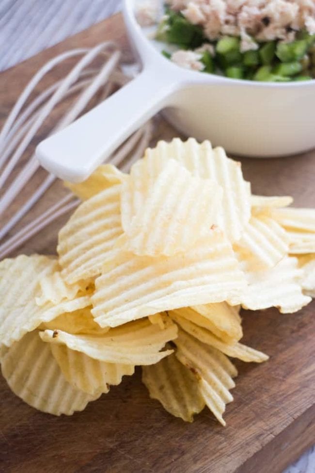 Grandmas Tuna and Chips Dip - Brooklyn Farm Girl